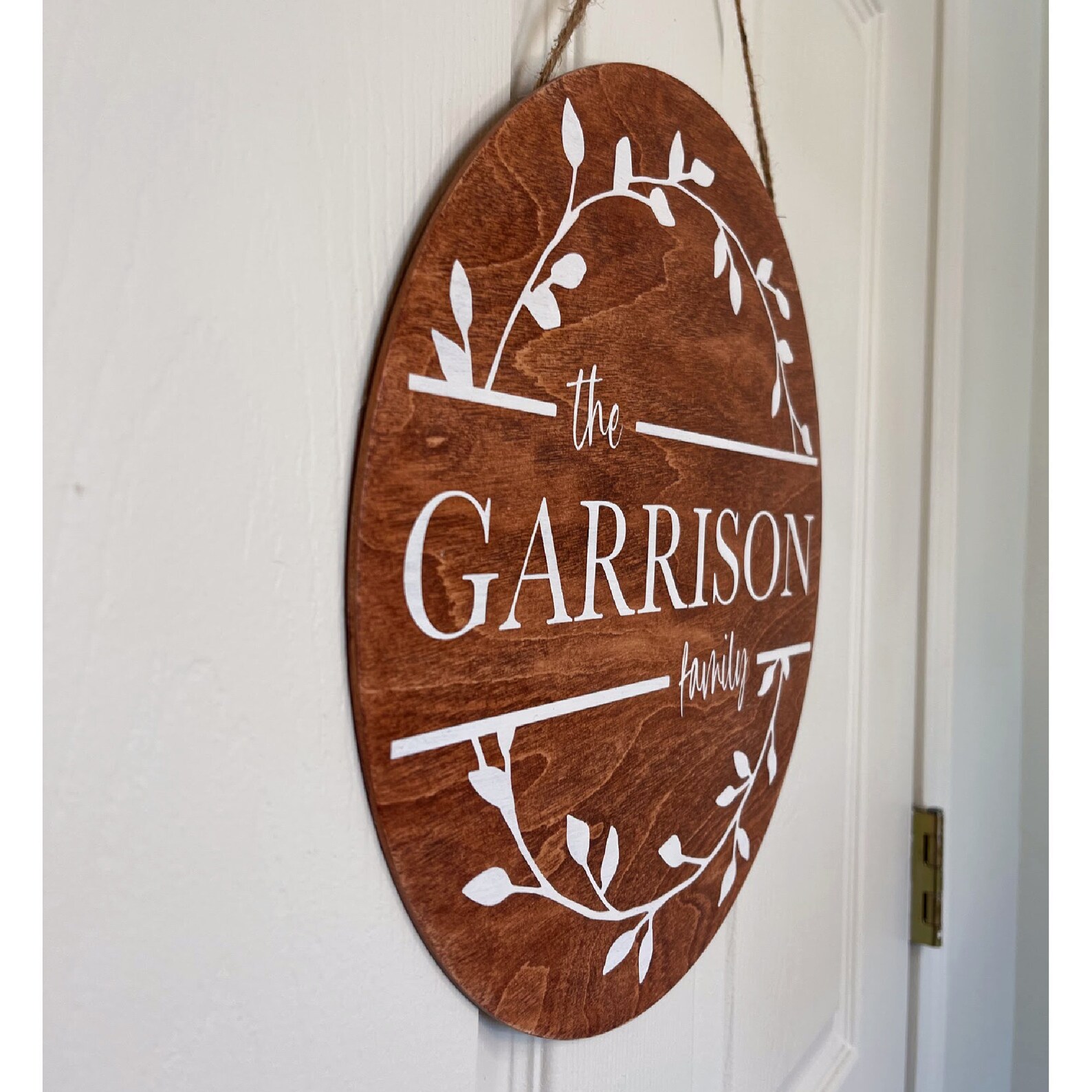 Personalized Wood Door Sign for Front Door Sign Last Name Sign Front ...