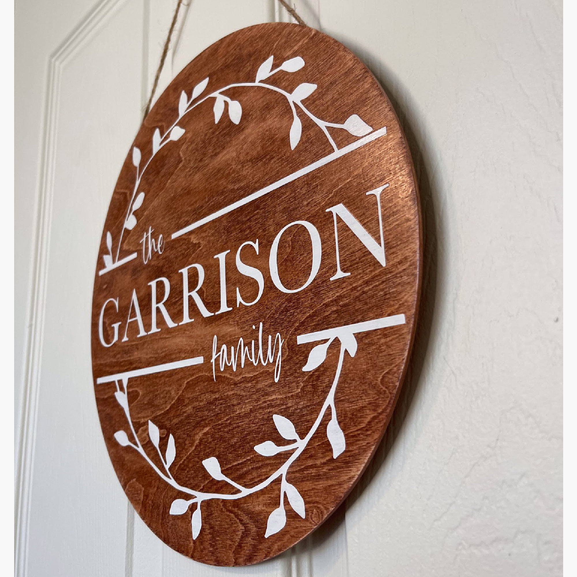Personalized Wood Door Sign for Front Door Sign Last Name Sign Front ...