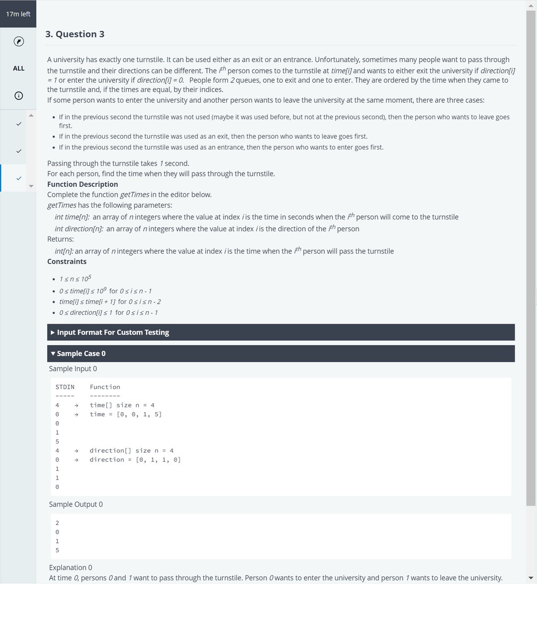 Coding Challenge: University Turnstile - Etsy