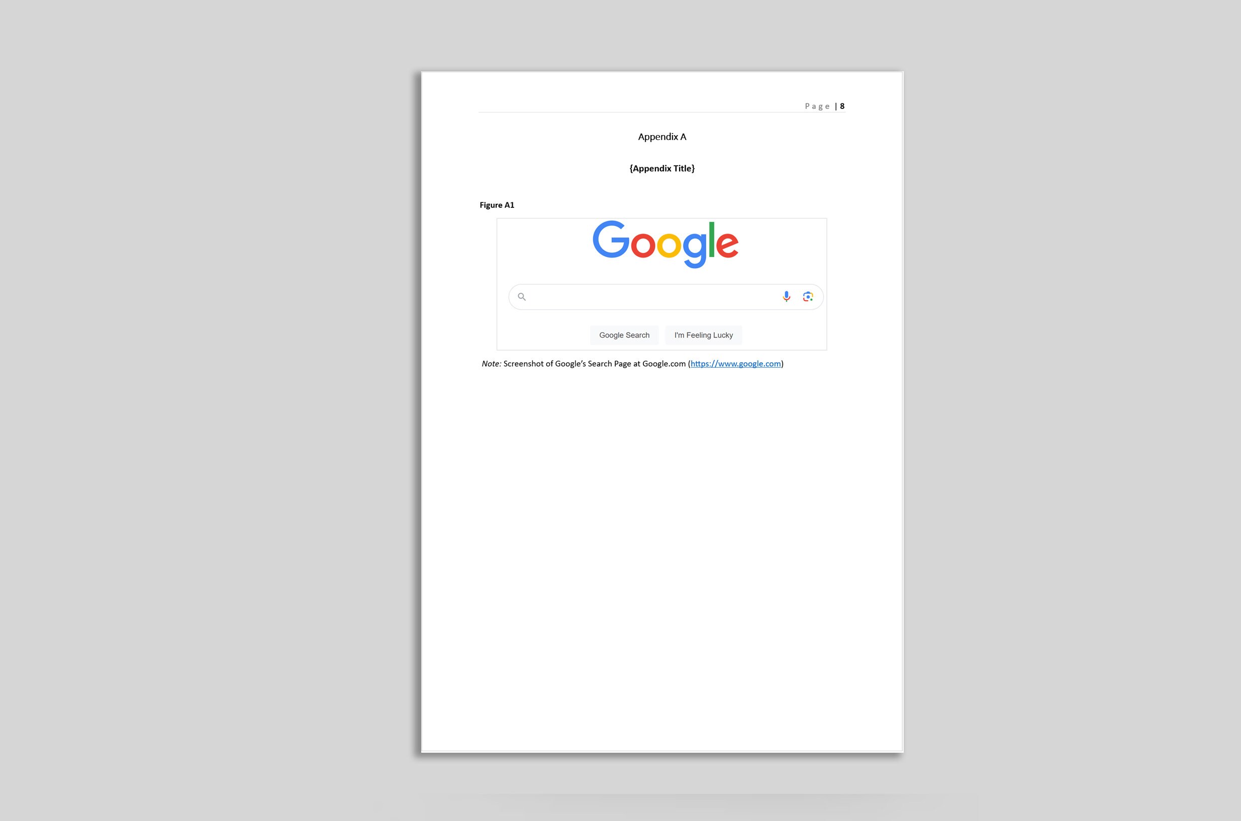 Basic Research Paper Template Apa 7 Ms Word Template Academic Paper