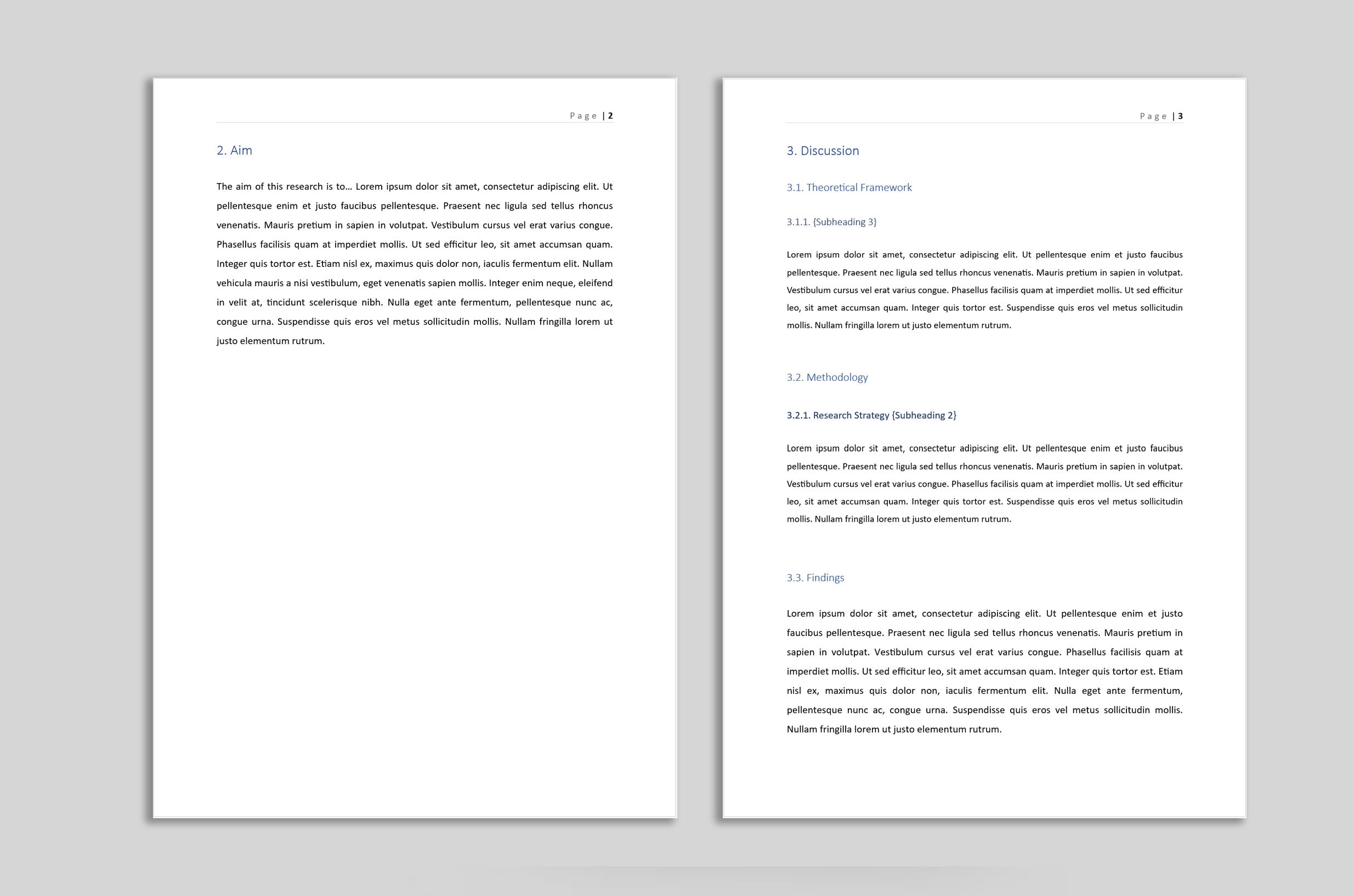 Basic Research Paper Template Apa 7 Ms Word Template Academic Paper