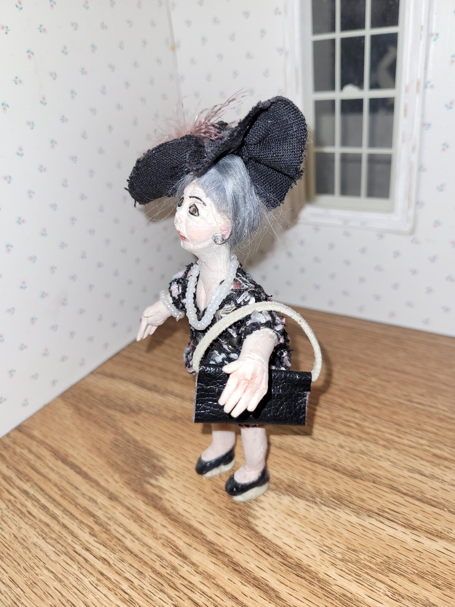 Artisan Miniature LADY Doll HOUSE Artist 1:12 Doll OOAK Doll Handmade ...