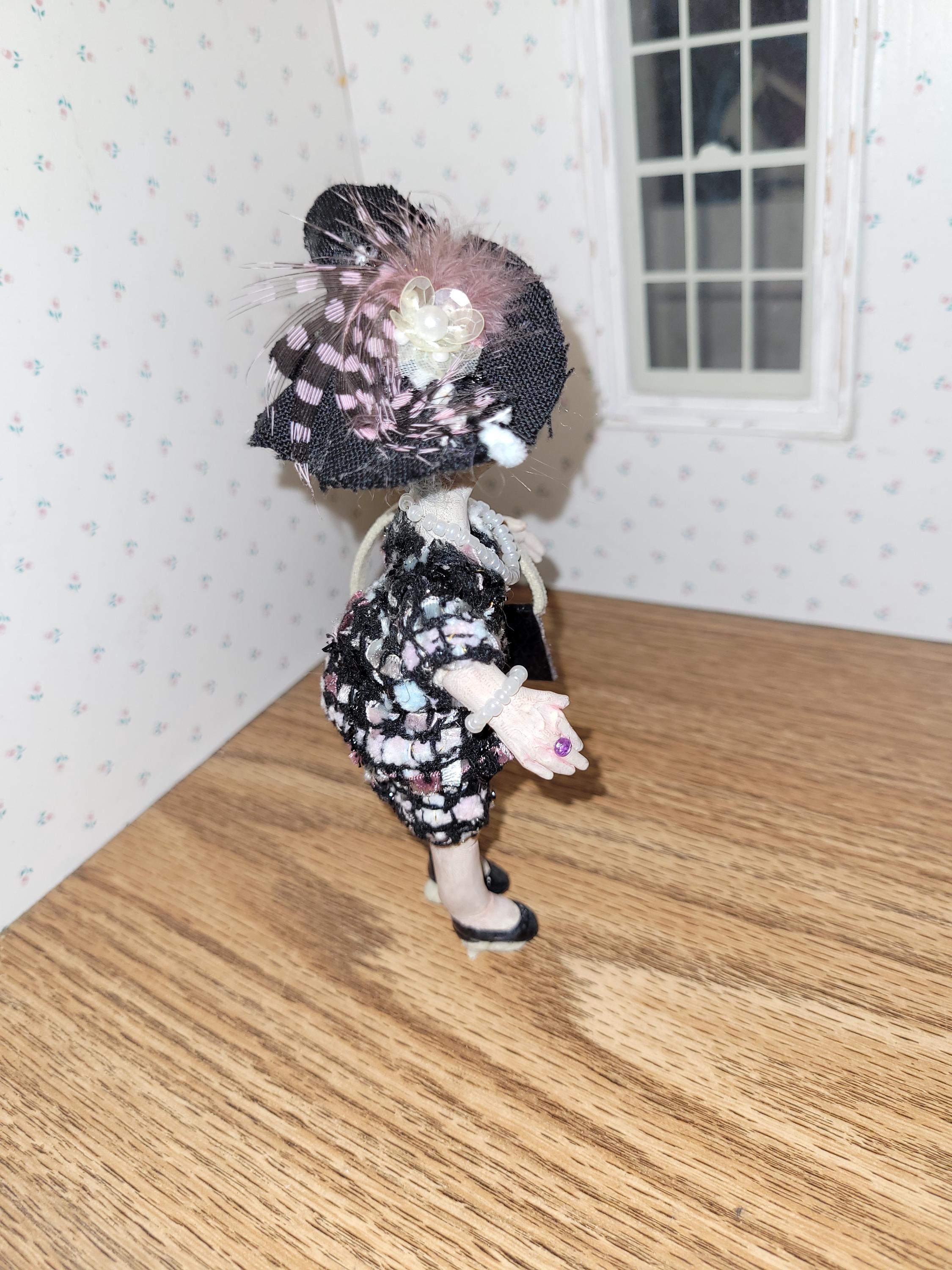 Artisan Miniature LADY Doll HOUSE Artist 1:12 Doll OOAK Doll Handmade ...