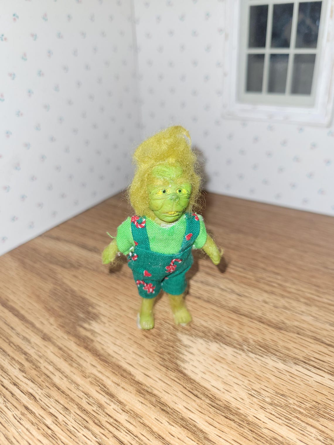 Artisan Miniature Grinch Toddler Artist Doll 1:12 OOAK Handmade ...