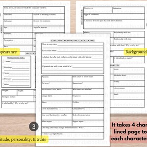 Once Upon a Day a Character Came to Life, Character Development Pdf ...