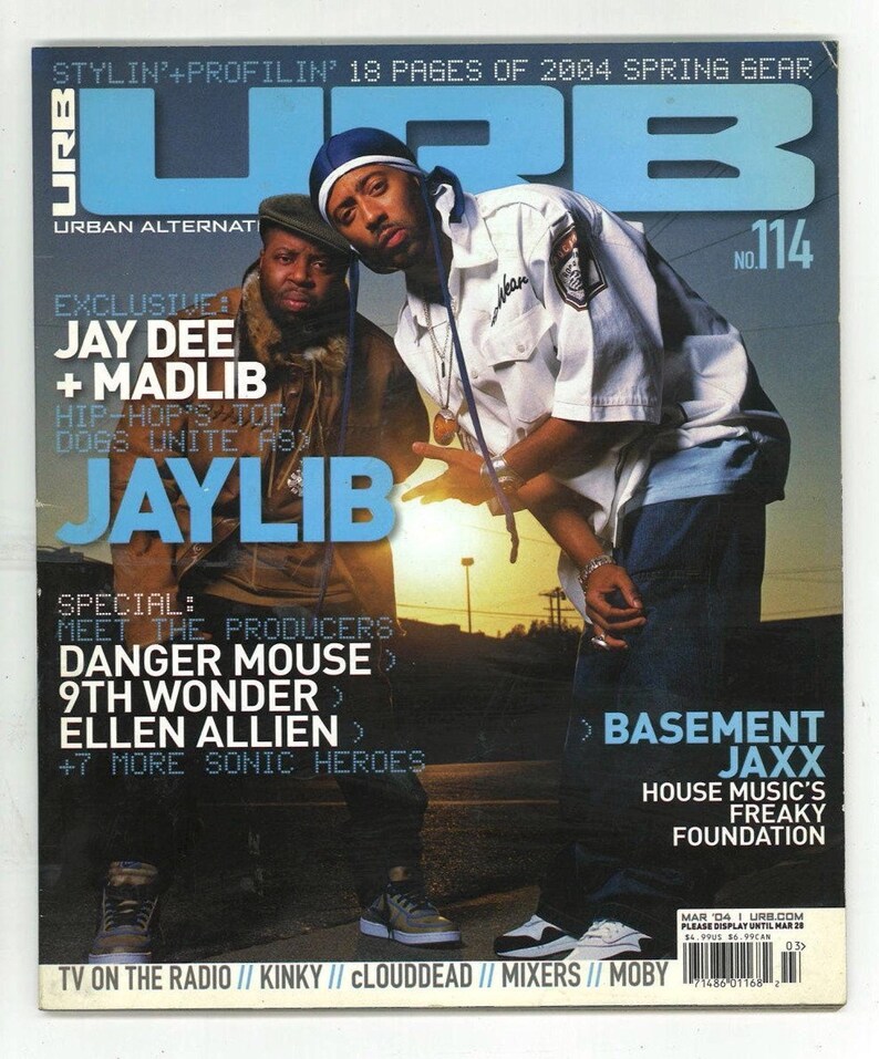 RARE* JAYLIB Cover- URB Magazine - Mar. 2004 - Etsy