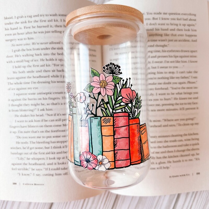 Glass Stacked Books Mug - Etsy