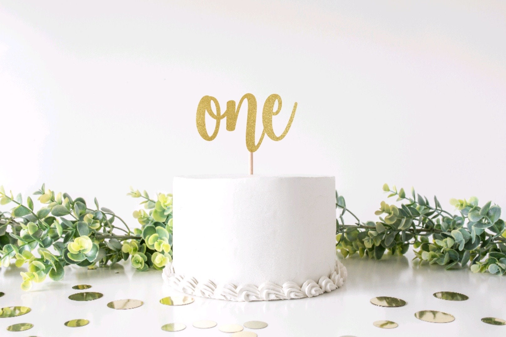 One Cake Topper, First Birthday Cake Topper, Custom One Year Cake ...
