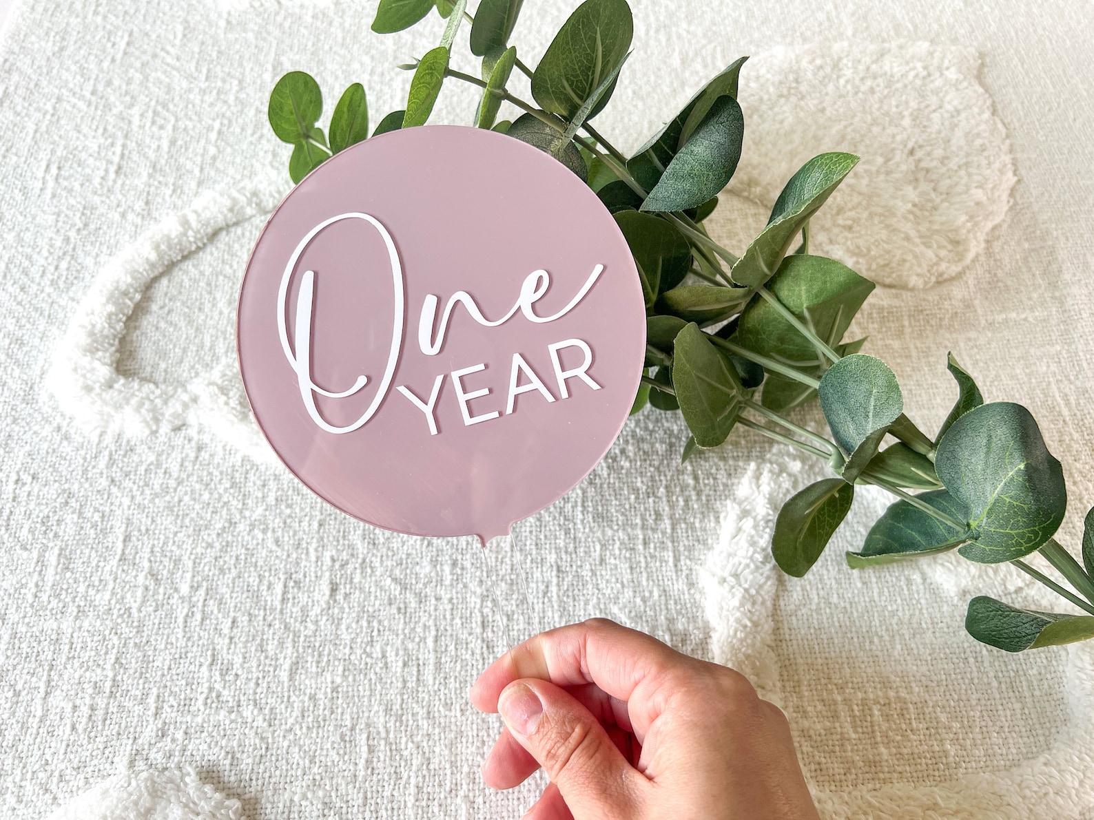 Acrylic Cake Topper One Year Cake Topper Baby's First - Etsy