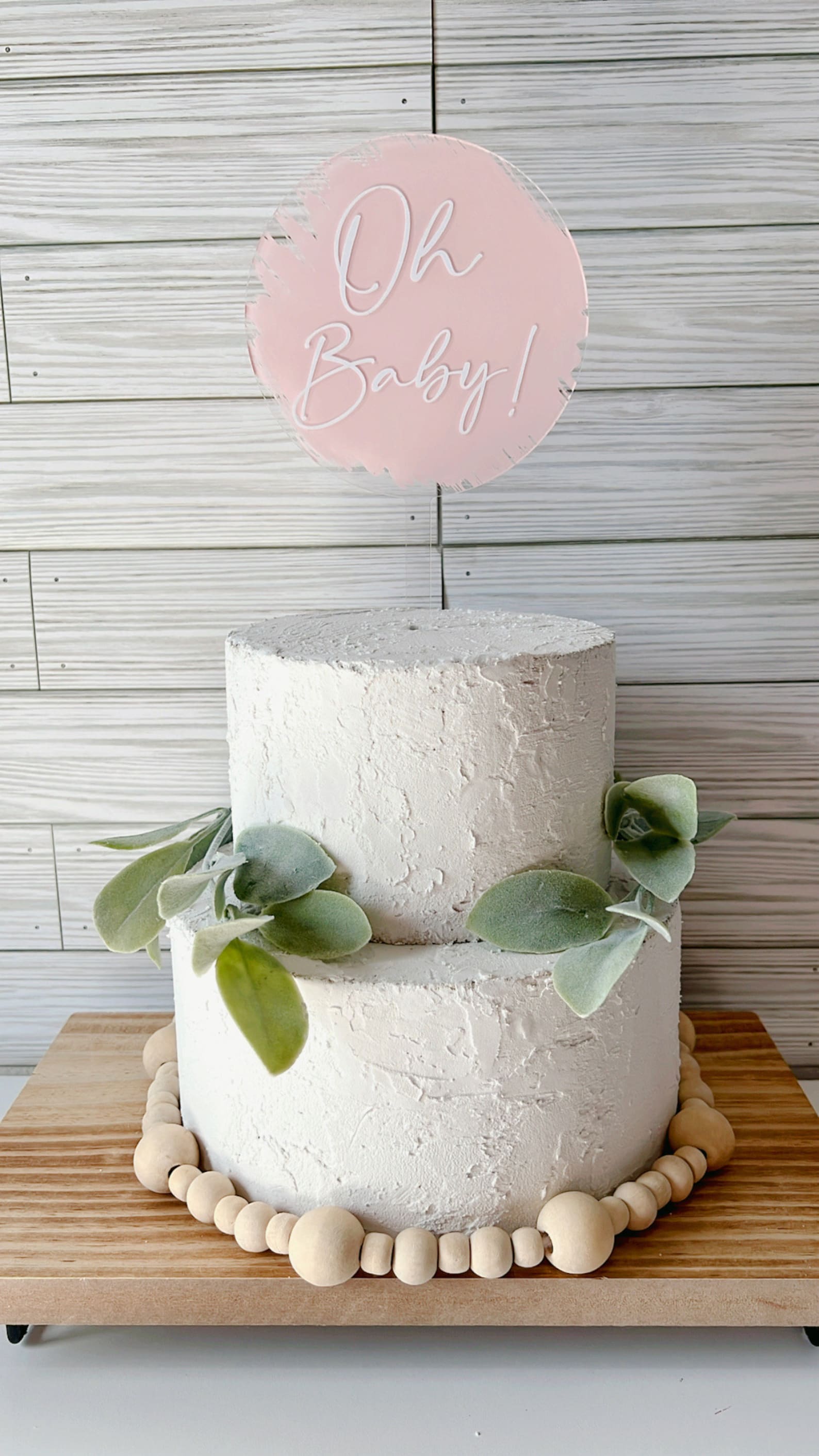 Oh Baby Cake Topper, Baby Shower Acrylic Cake Topper, Custom Baby ...