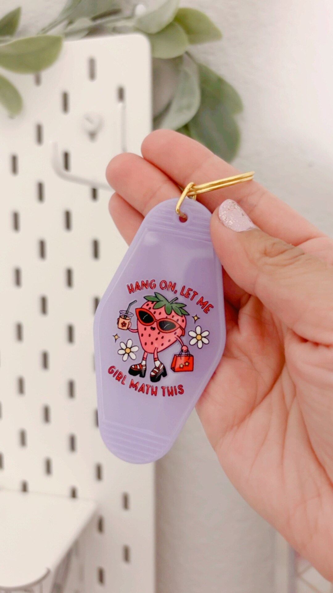 Girl Math Motel Keychain, Cute Keychain, Girly Keychain, Car Keys ...