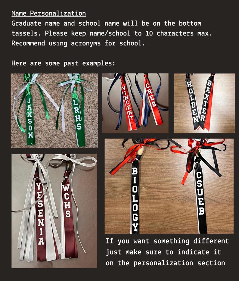 Custom Graduation Ribbon Leis - Etsy