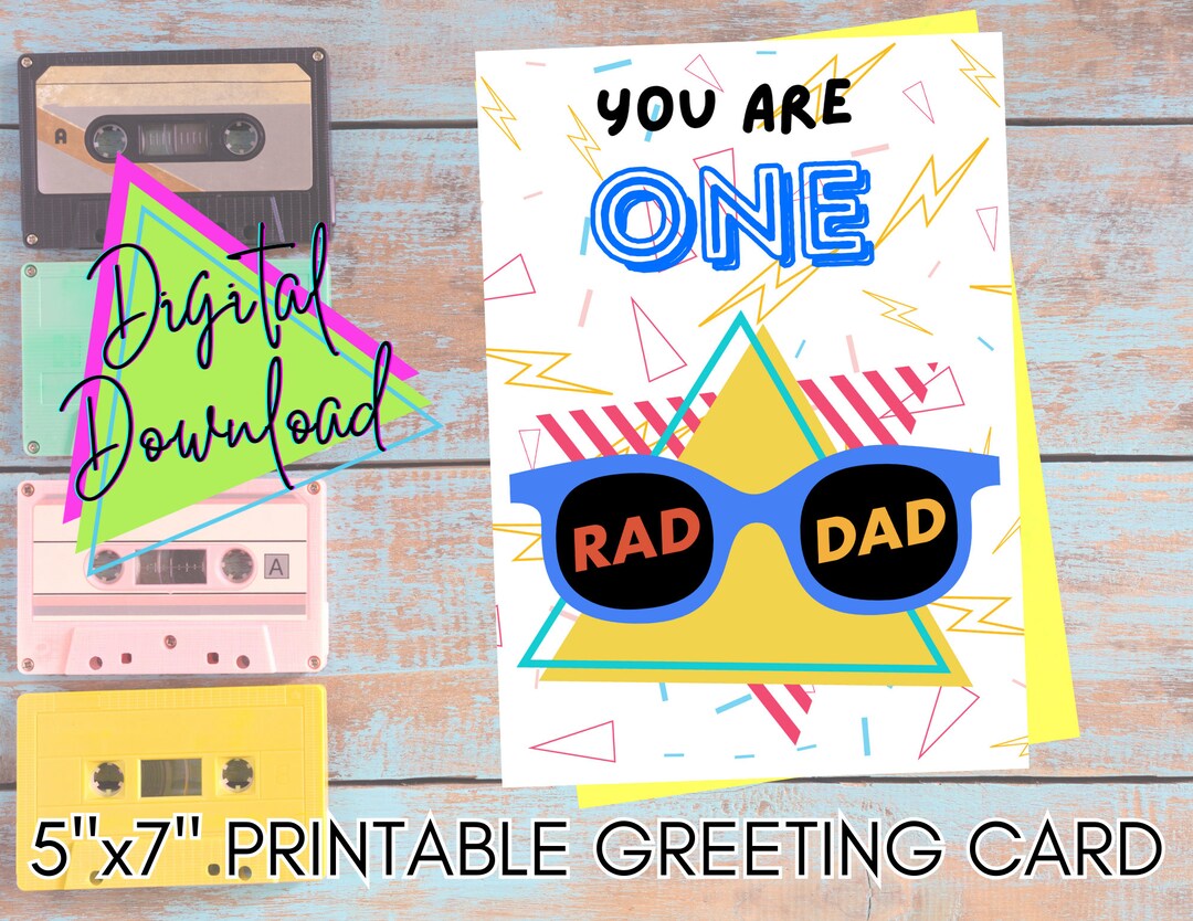 DIGITAL DOWNLOAD Printable Dad Card PDF Father's Day I Dad Birthday I ...