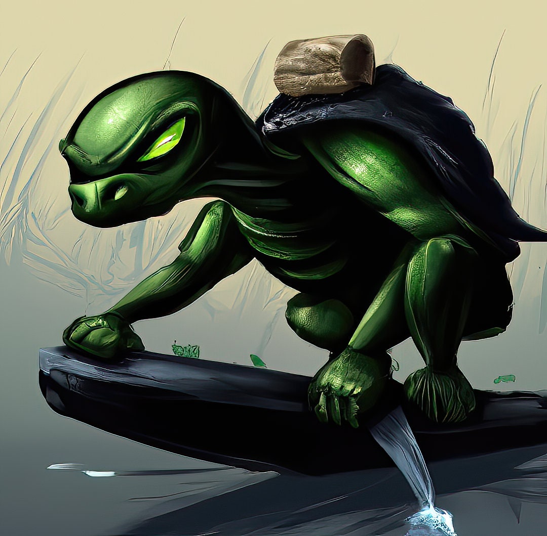 Rogue Turtle Digital Art/strong/sharp Claws/shelled Body/powerful/sharp ...