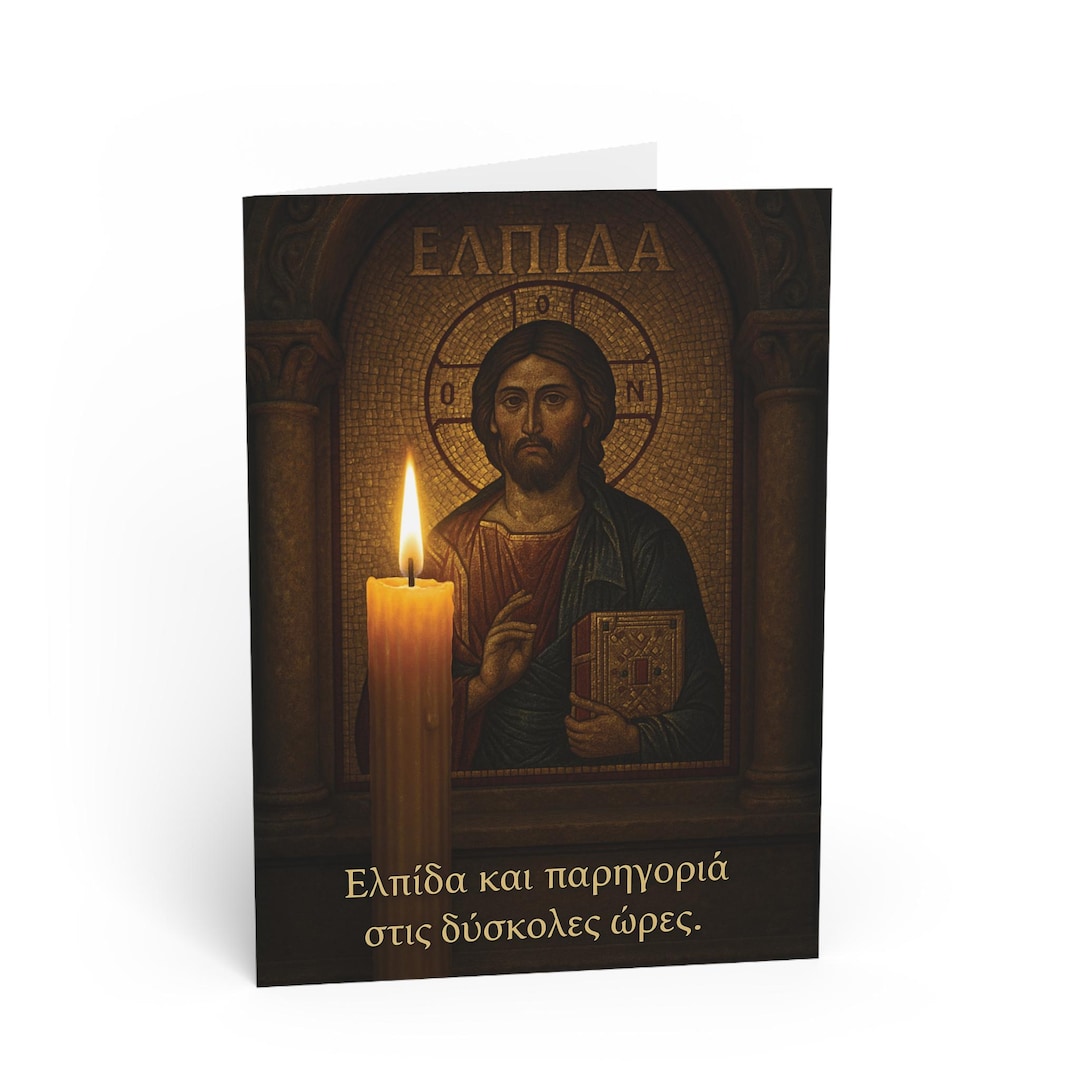 Greek Sympathy Card - Etsy