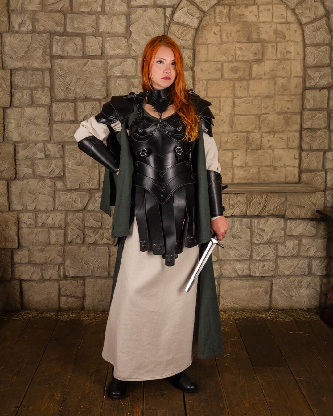 Lilith Brown Skirt Armor – Medieval Leather Armor Skirt, LARP & Cosplay ...