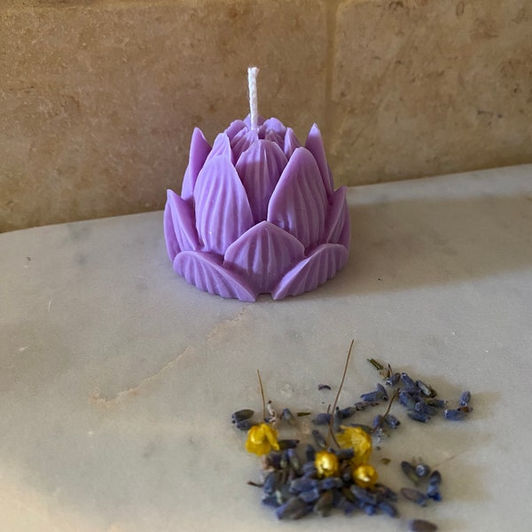 Lotus Pillar Candle Holder - Etsy