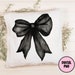 Trendy Black Bow Dark Coquette PNG Bundle, Black Coquette Bows, Ribbon ...