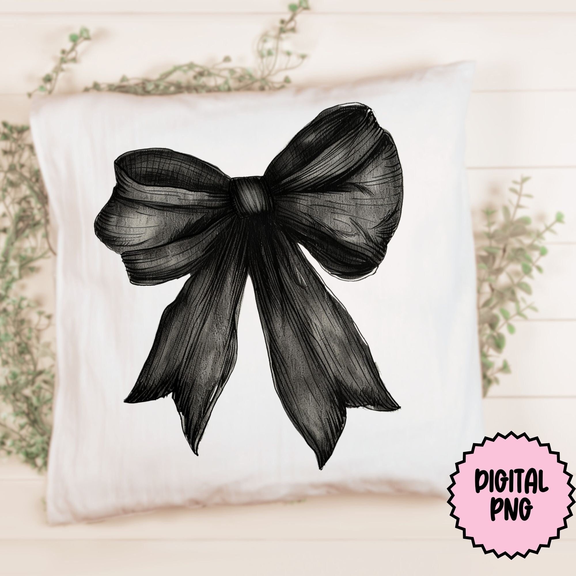 Trendy Black Bow Dark Coquette PNG Bundle, Black Coquette Bows, Ribbon ...