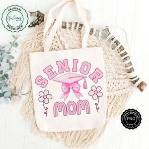 Coquette Senior Mom PNG Clipart, Pink Coquette Bow Senior Mama PNG ...