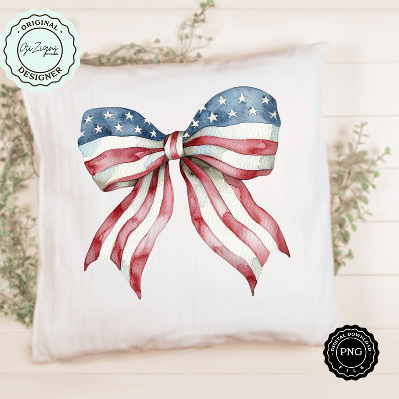 Patriotic Coquette Bow PNG, 4th of July Patriotic Bow Collage, Girly ...