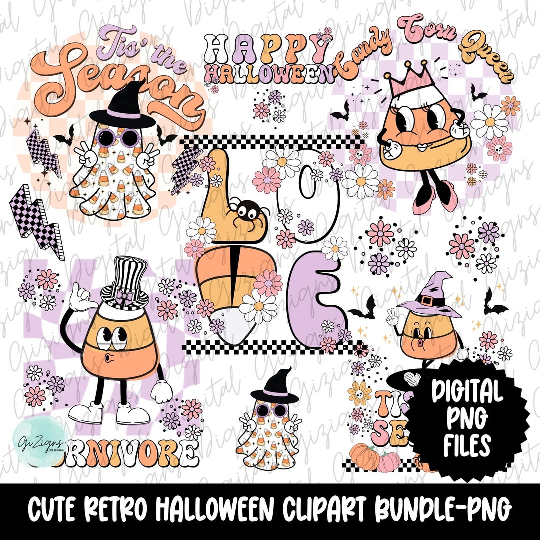 Cute Halloween Candy Corn Clipart, Halloween Clipart, Candy Corn PNG ...