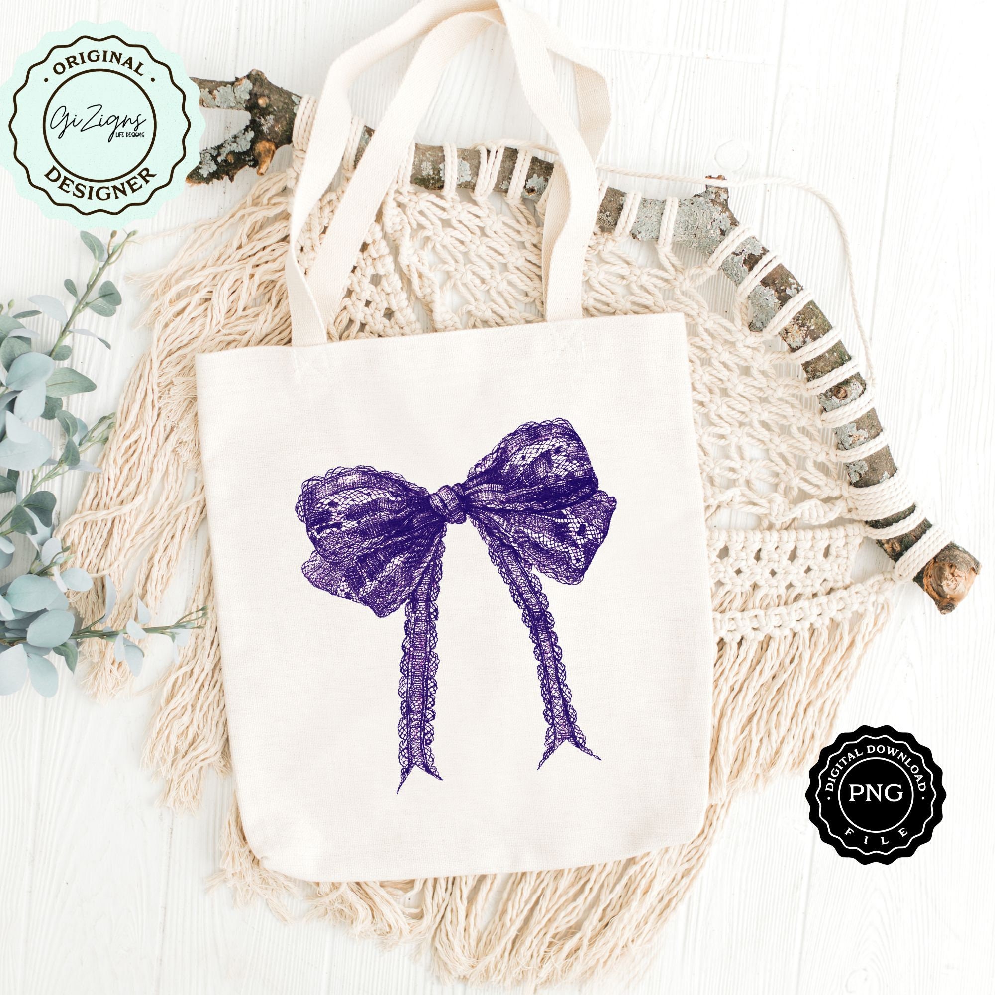 Lace Bow Dark Coquette PNG Bundle, Coquette Bows, Crochet Ribbon Black ...