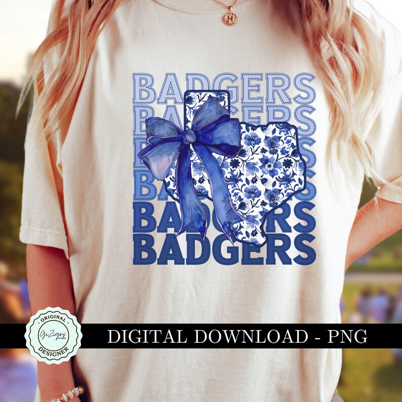 Blue and White Texas Badgers PNG Clipart, Coquette Blue Floral Bow ...