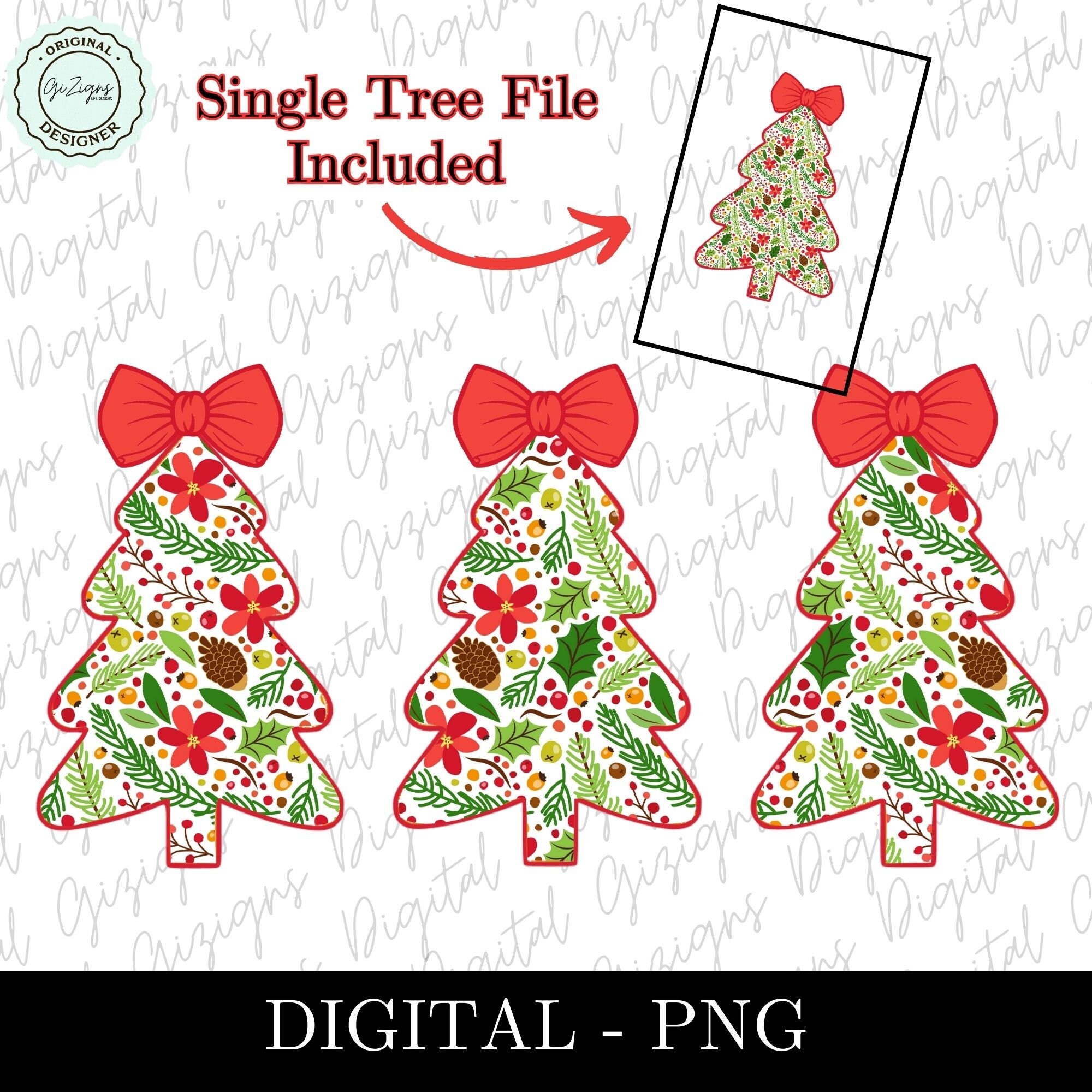 Coquette Christmas PNG, Red Coquette Bow PNG, Christmas Tree Clipart ...