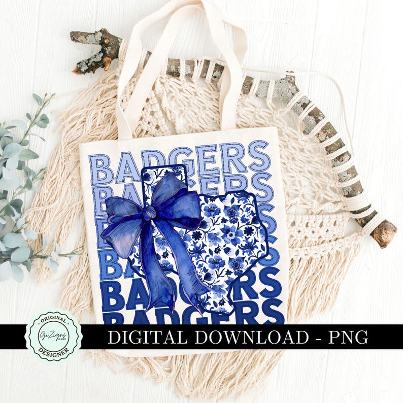 Blue and White Texas Badgers PNG Clipart, Coquette Blue Floral Bow ...