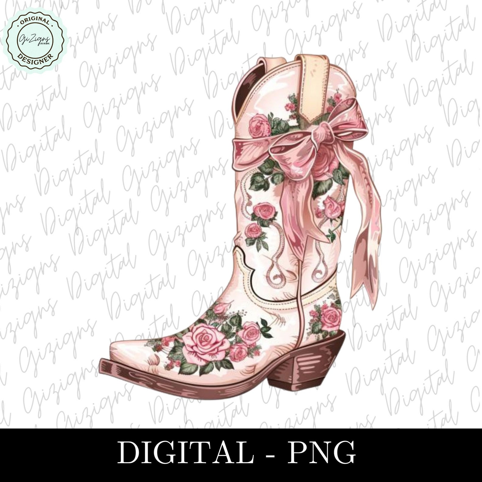 Western Cowboy Boot Png Coquette Cowgirl Pink Bow PNG Png White Cowgirl ...