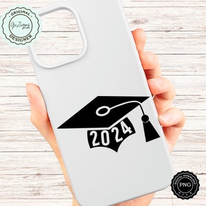 Graduation Hat SVG, 2024 PNG, Class of 2024 Graduate Cap Clipart ...