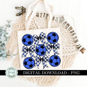 Coquette Soccer PNG, Royal Blue and Black Football Clipart Bow PNG ...