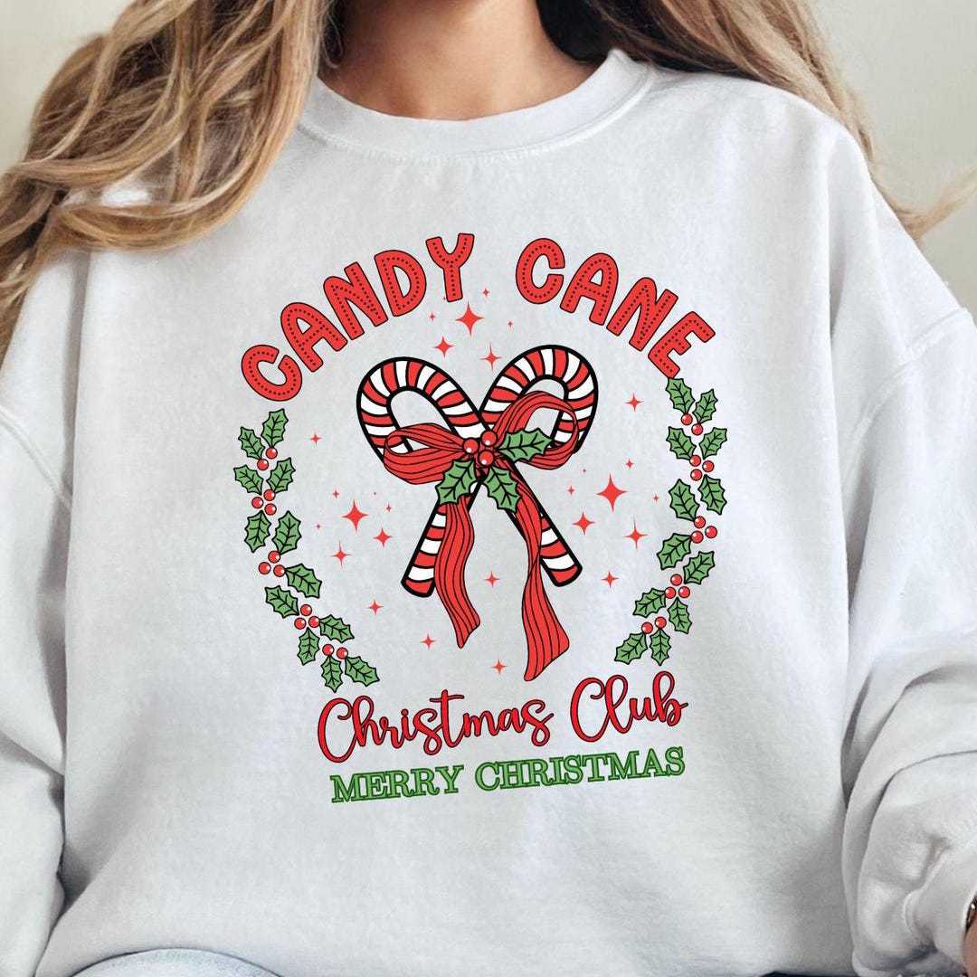 Cute Candy Cane Social Club Christmas PNG Clipart, Red Coquette Bow ...