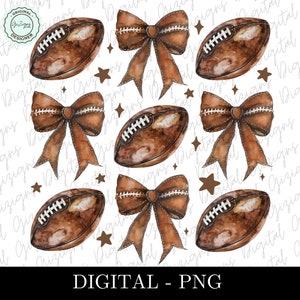 Coquette Football Bow PNG Collage, Football Coquette Bow Clipart ...
