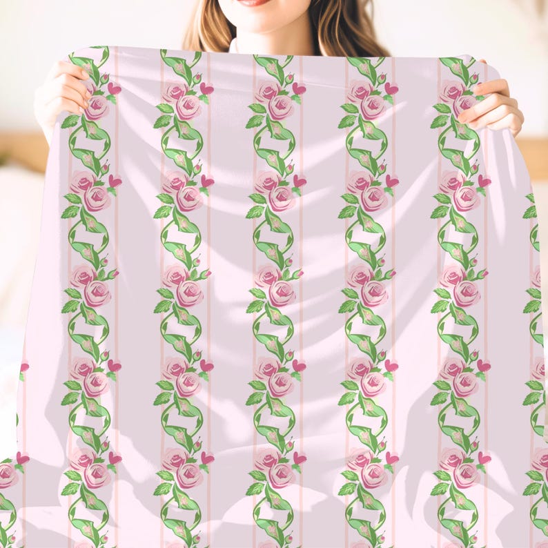 Vintage Pink Roses Floral Seamless Pattern PNG, Fancy Preppy Repeated ...