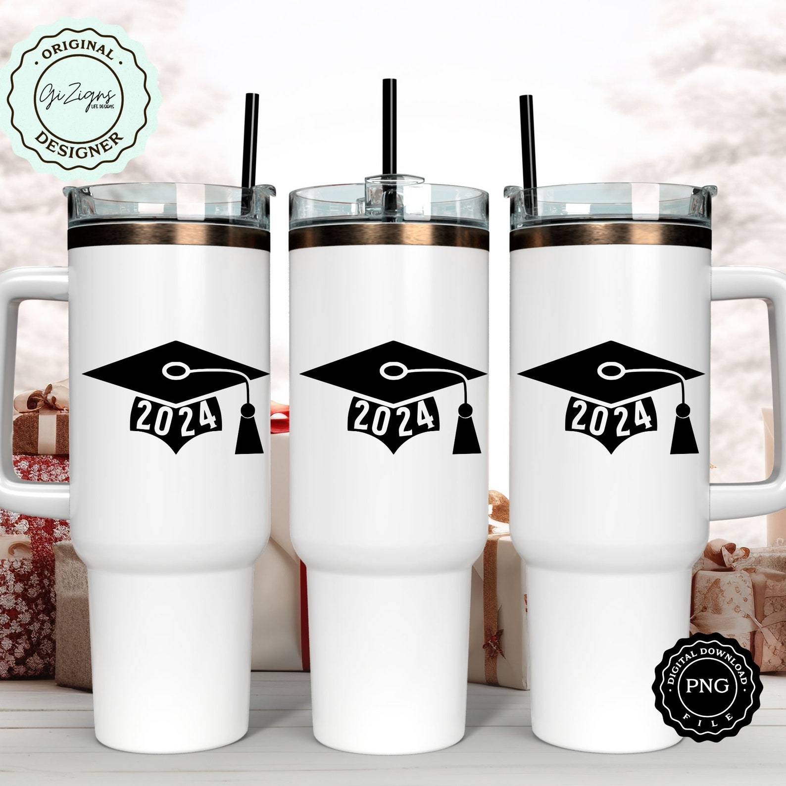 Graduation Hat SVG, 2024 PNG, Class of 2024 Graduate Cap Clipart ...