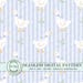 Goose Seamless Pattern PNG SVG, Cute Goose Patten, Blue Silly Goose ...