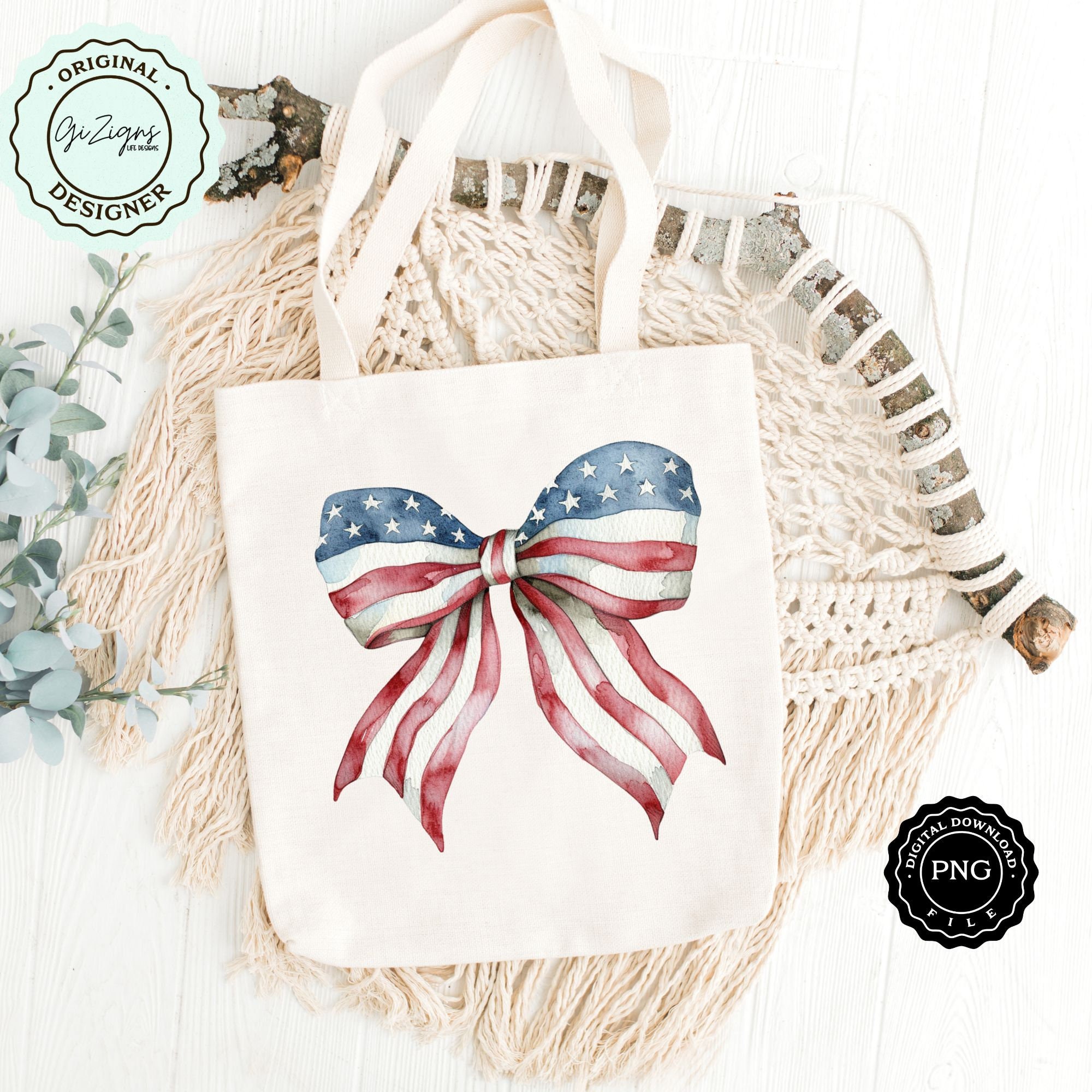 Patriotic Coquette Bow PNG, 4th of July Patriotic Bow Collage, Girly ...