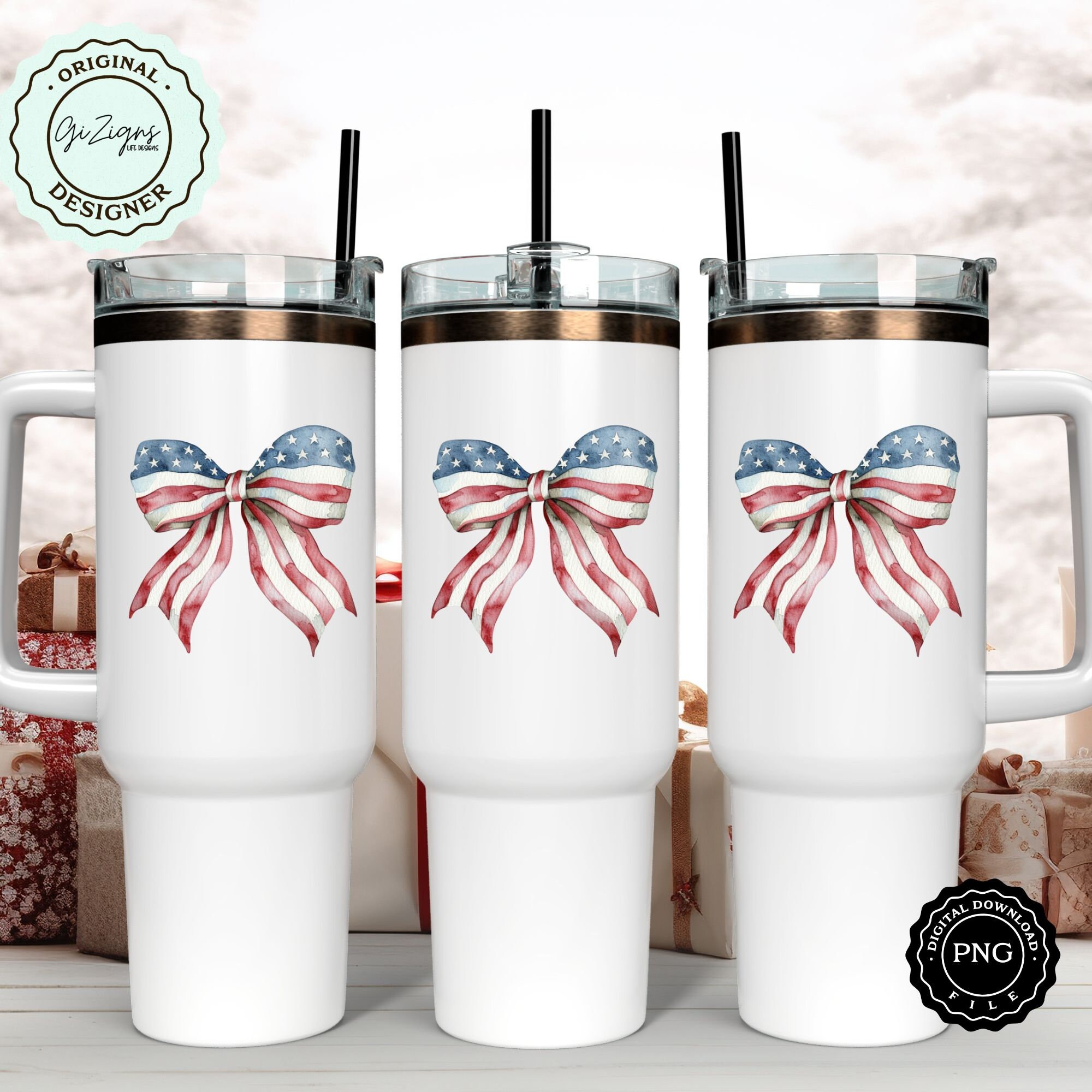 Patriotic Coquette Bow PNG, 4th of July Patriotic Bow Collage, Girly ...