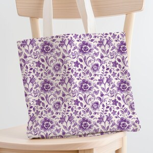 Vintage Purple Toile Seamless Pattern PNG, Purple Chinoiserie Seamless ...