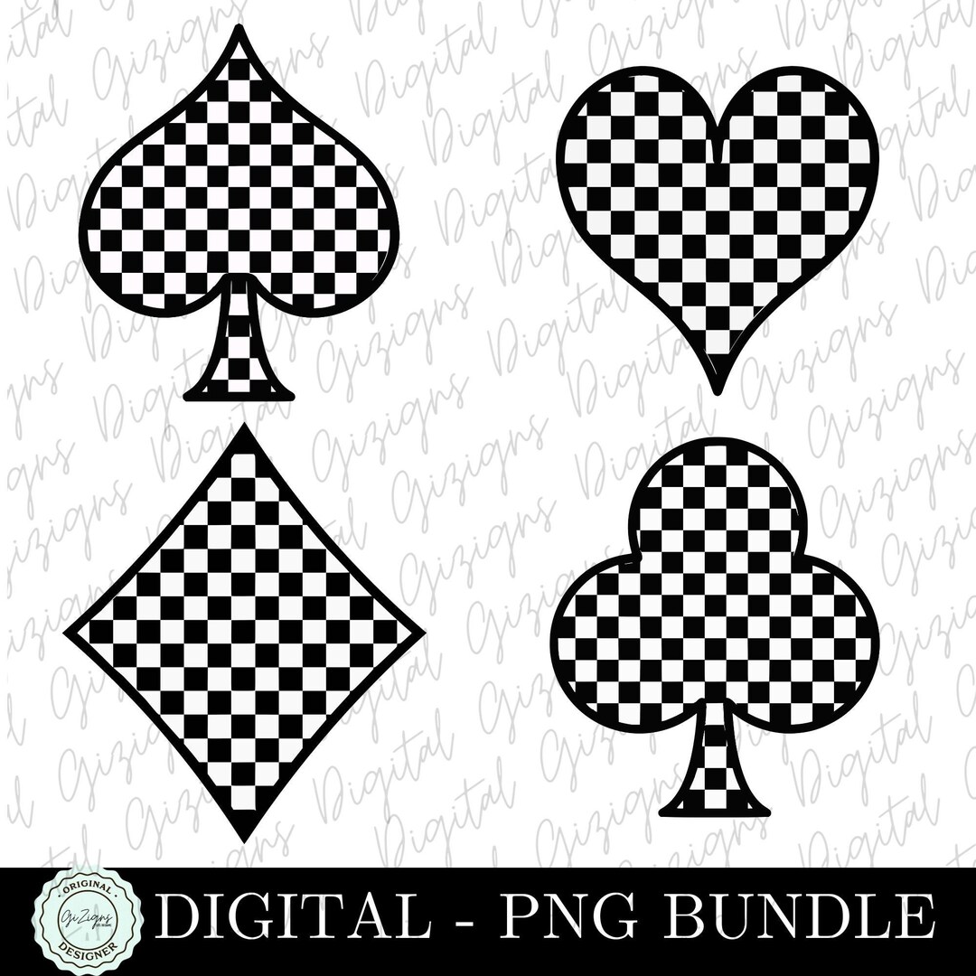 Retro Checkered Card Suit PNG Clipart, Checkerboard Black and White ...