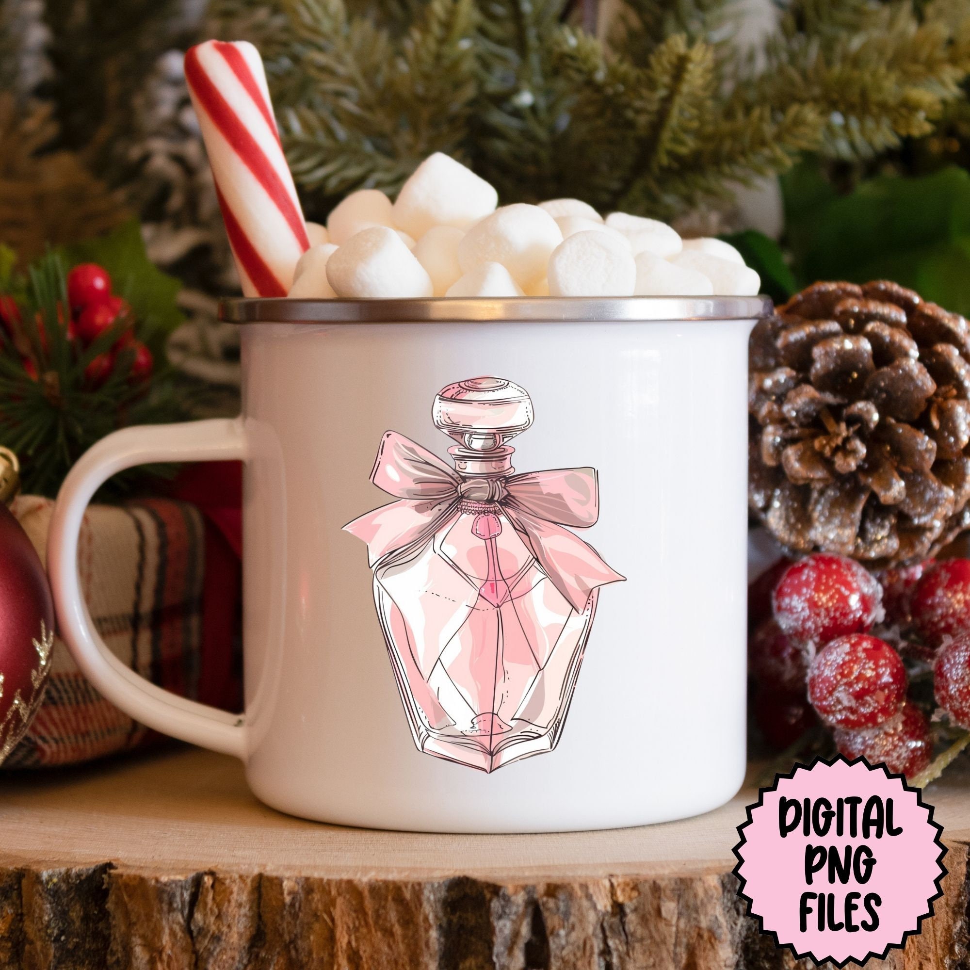 Pink Watercolor Perfume Bottle PNG Clipart Bundle, Girly Clip Art ...