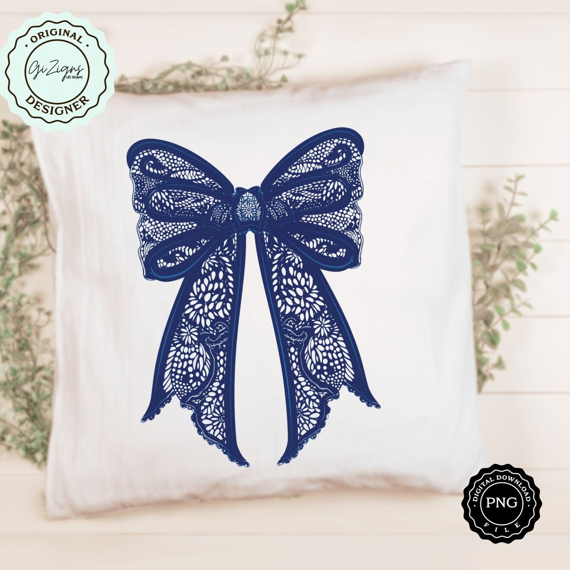 Trendy Lace Blue Bow Coquette PNG Bundle, Watercolor Blue Coquette Bow ...