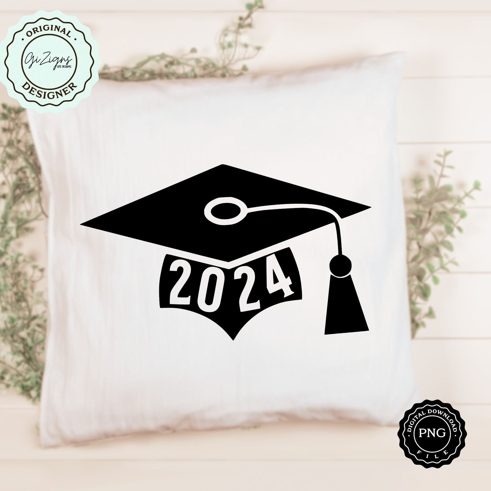 Graduation Hat SVG, 2024 PNG, Class of 2024 Graduate Cap Clipart ...