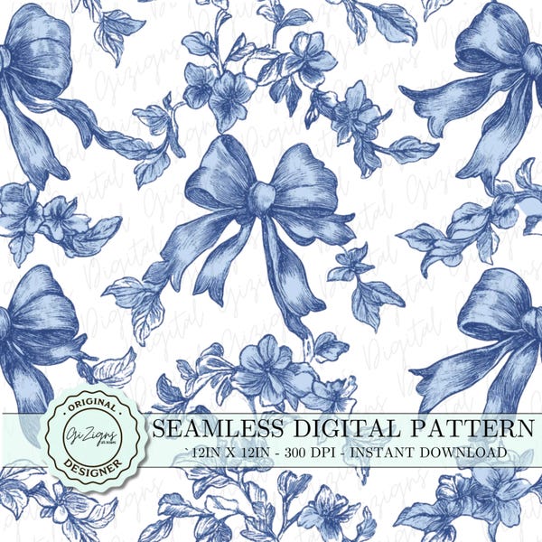 Vintage Bows Wallpaper - Etsy