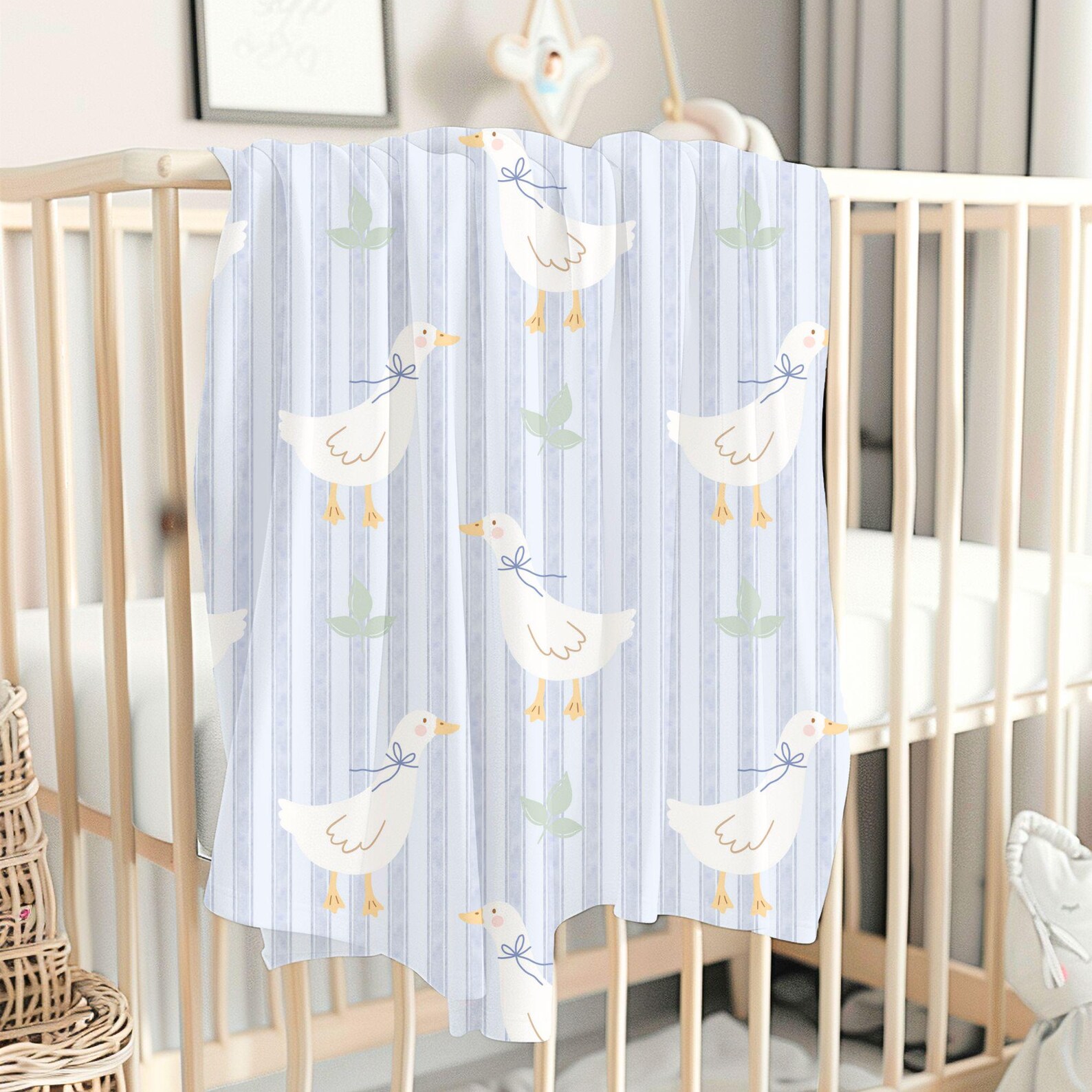 Goose Seamless Pattern PNG SVG, Cute Goose Patten, Blue Silly Goose ...
