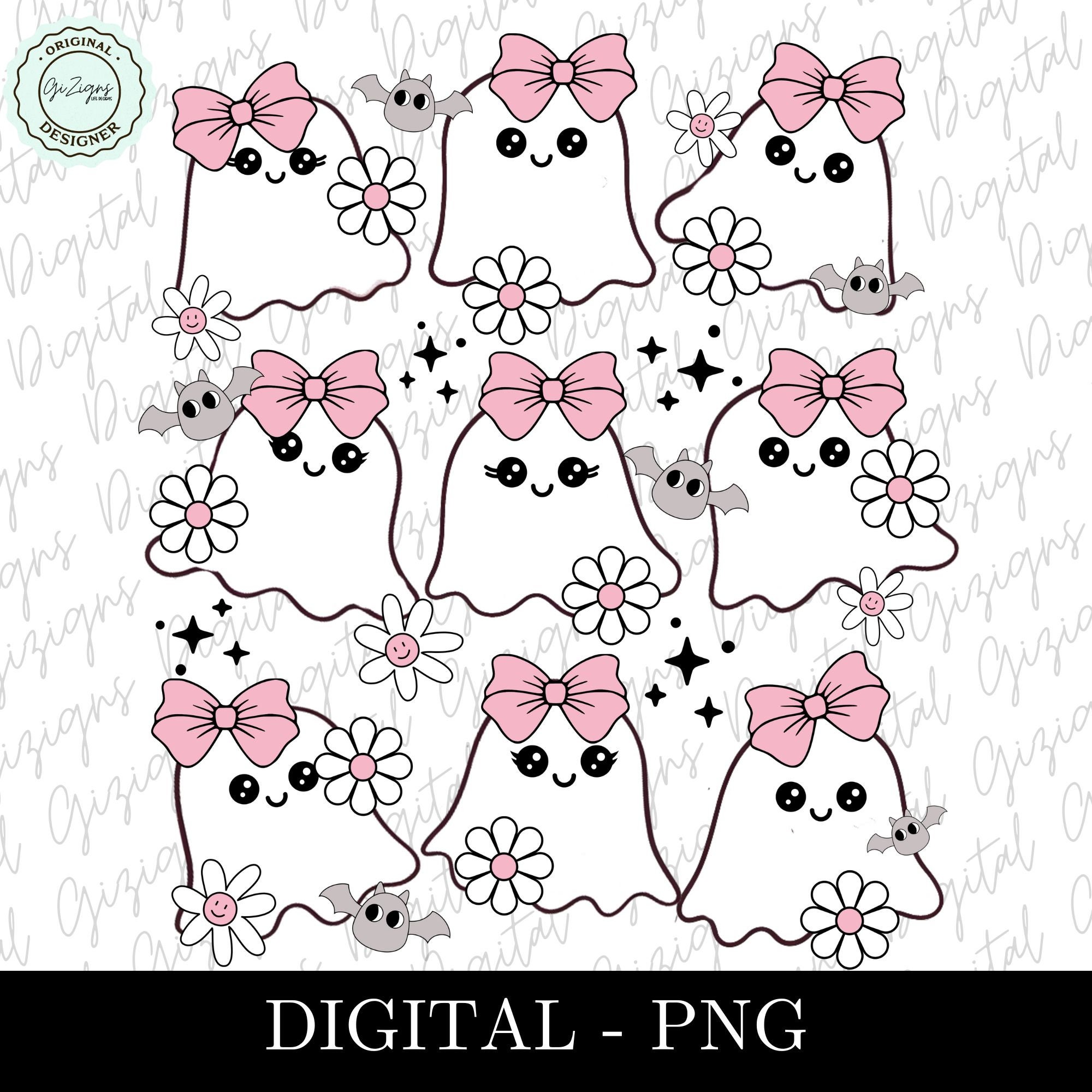 Coquette Halloween PNG, Cute Pink Bow Halloween Ghost PNG Halloween Png ...