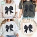 Glitter Black Bow PNG, Y2K Dark Coquette Bow PNG Clipart, Black Sparkle ...