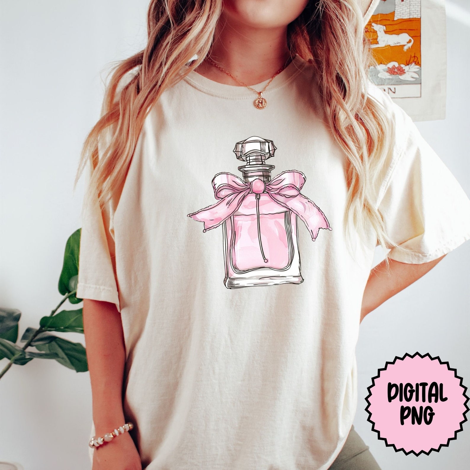 Pink Watercolor Perfume Bottle PNG Clipart Bundle, Girly Clip Art ...